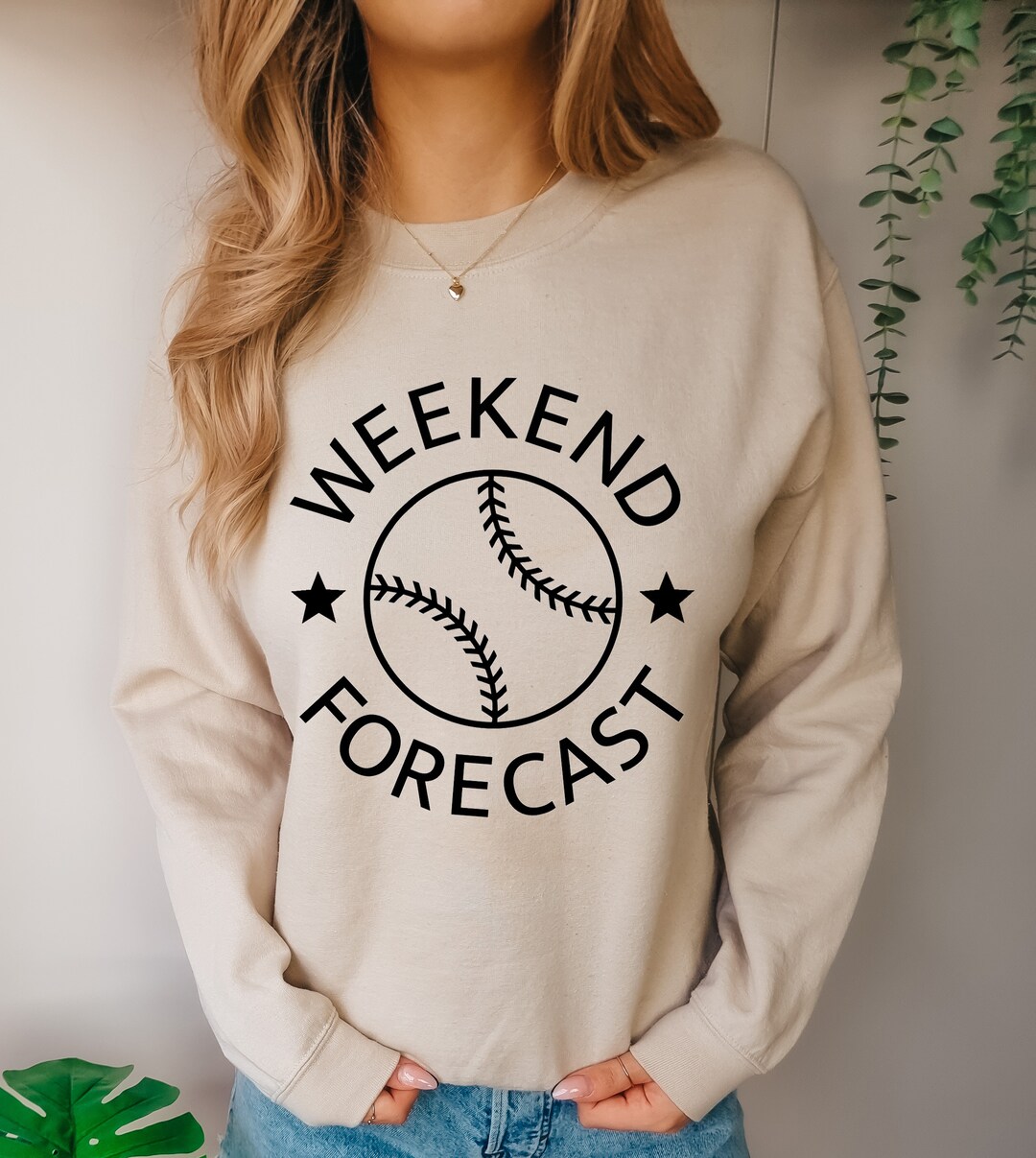 Weekend Forecast Baseball Stars Digital File PNG Sweater Game Day Shirt ...