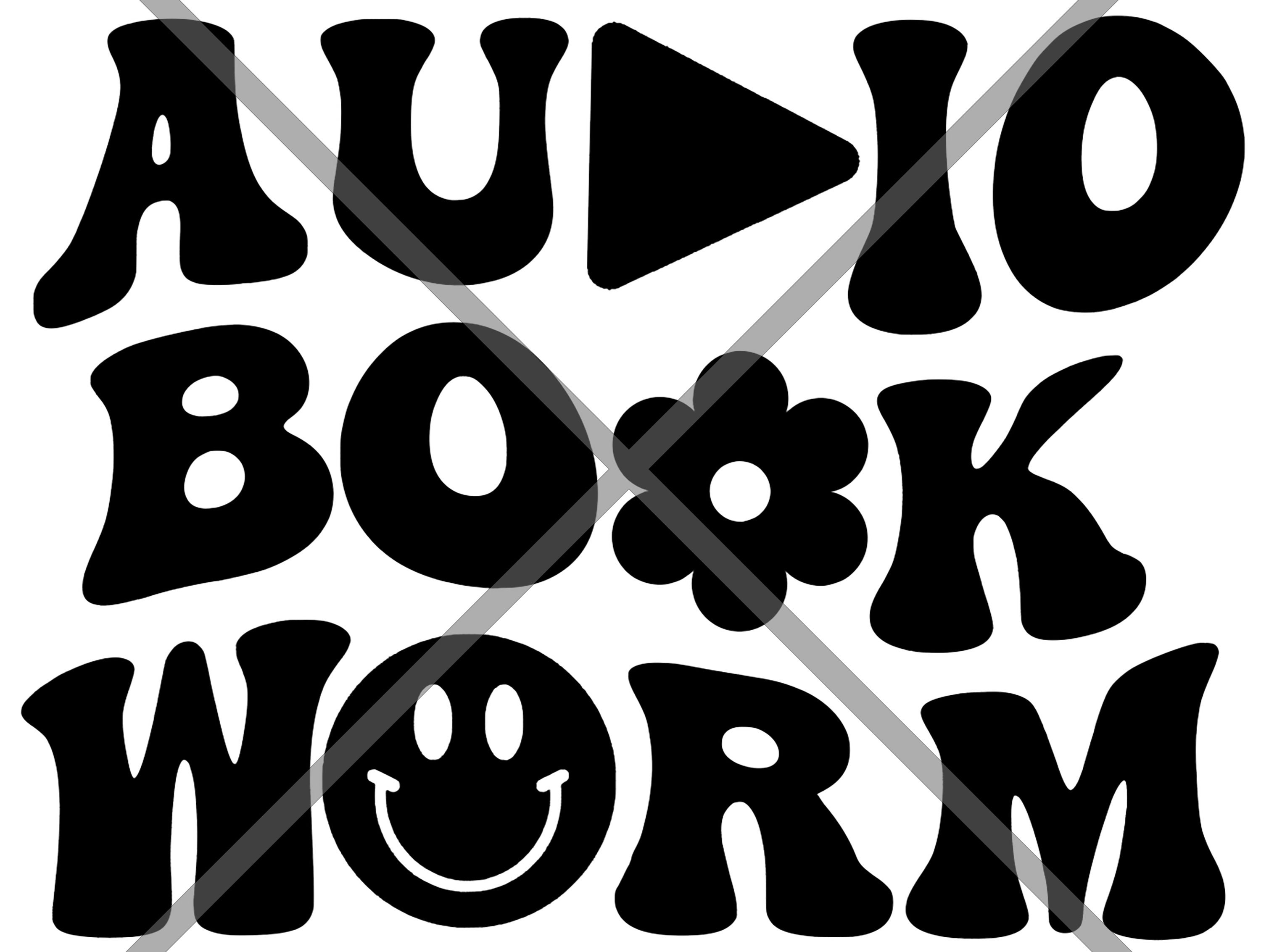 Audio Book Worm PNG Digital File Only - Etsy