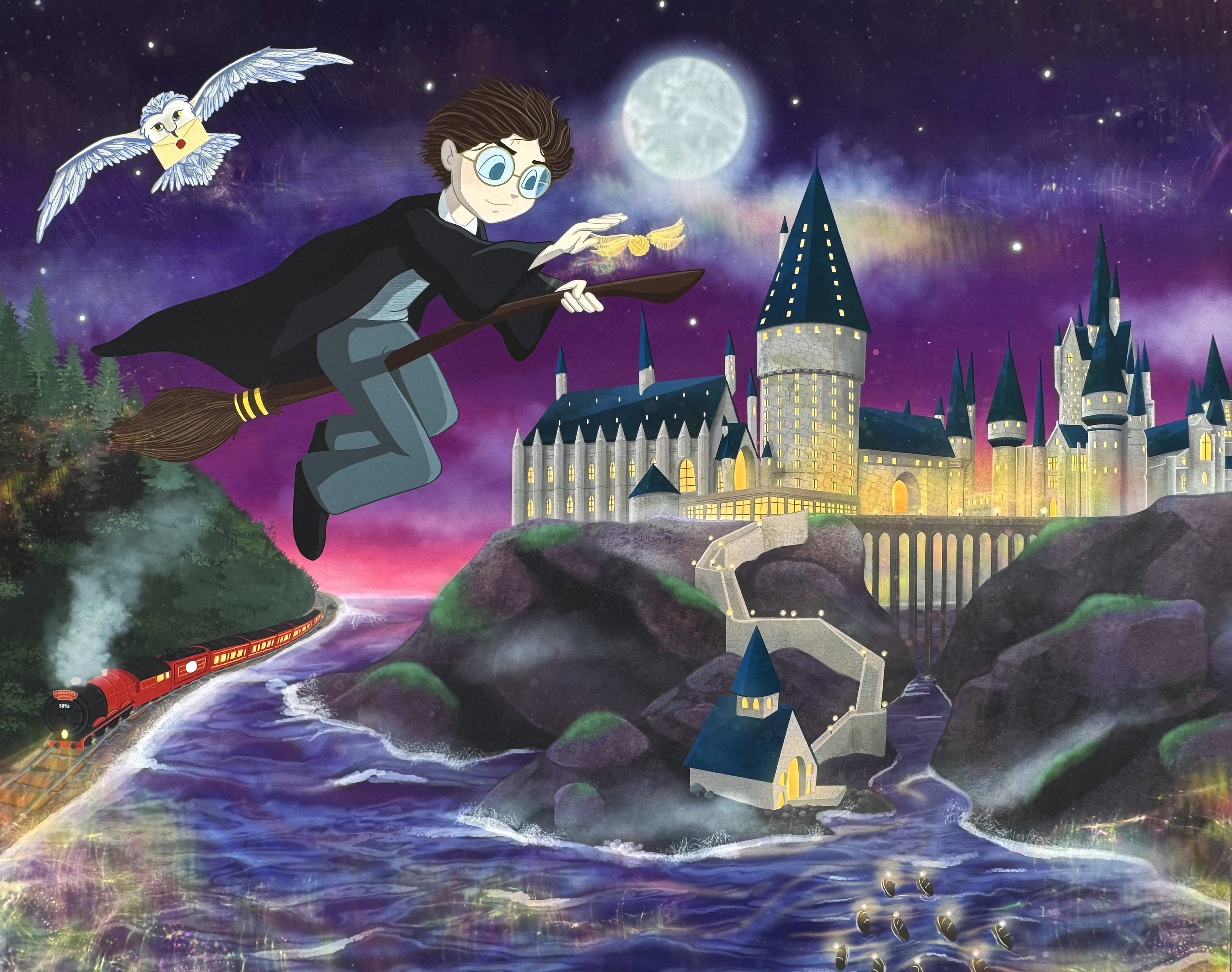 Wizarding World Art Print, Harry Potter Wall Decor, Hogwarts Legacy Fan ...