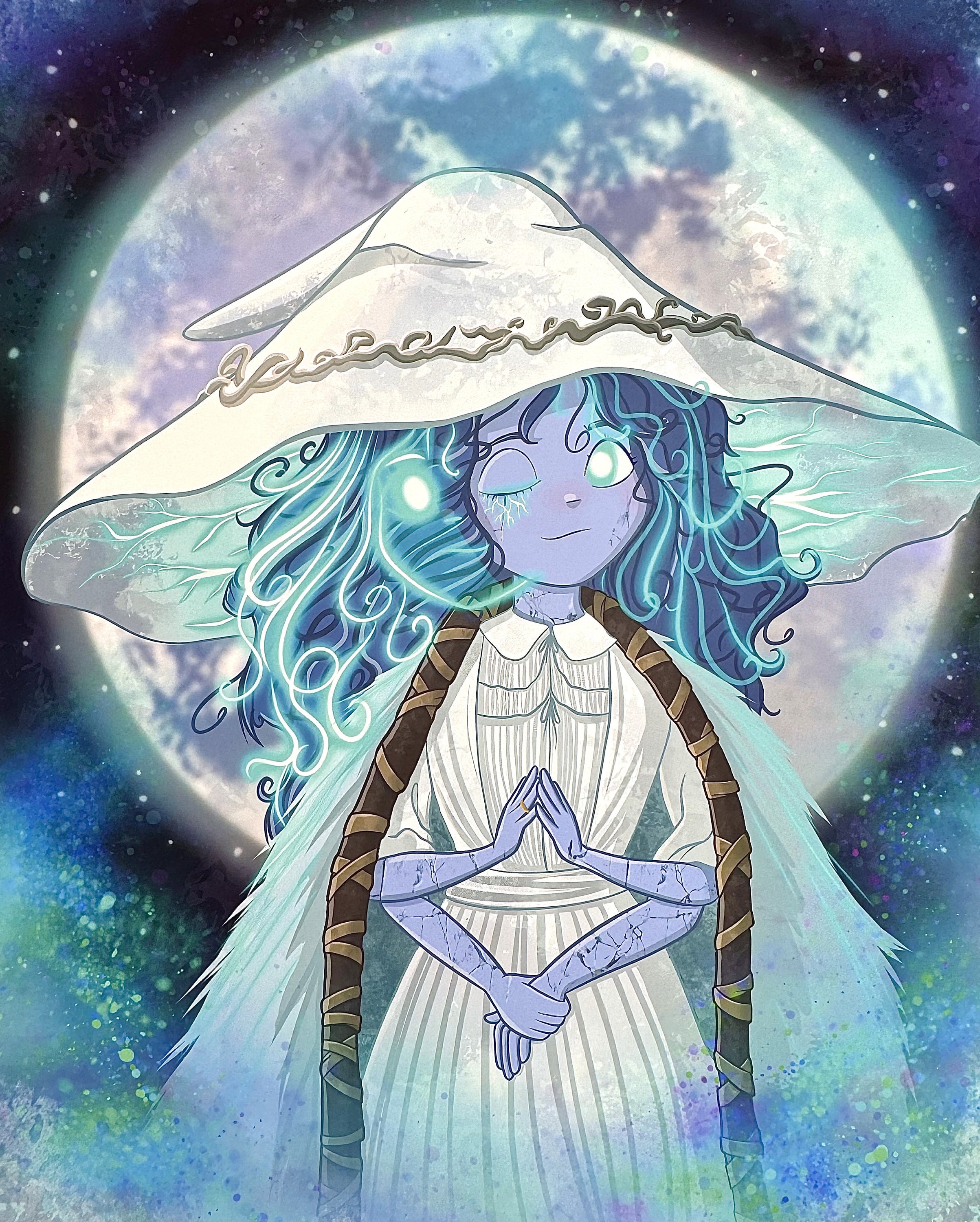 Ranni the Witch, Elden Ring Fan Art, Lady Ranni Wall Decor, Gaming Wall ...