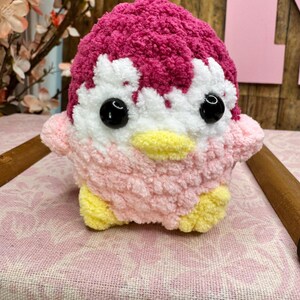Crocheted Penguin Plushie, Amigurumi Plush Toy, Handmade Stuffed Animal ...