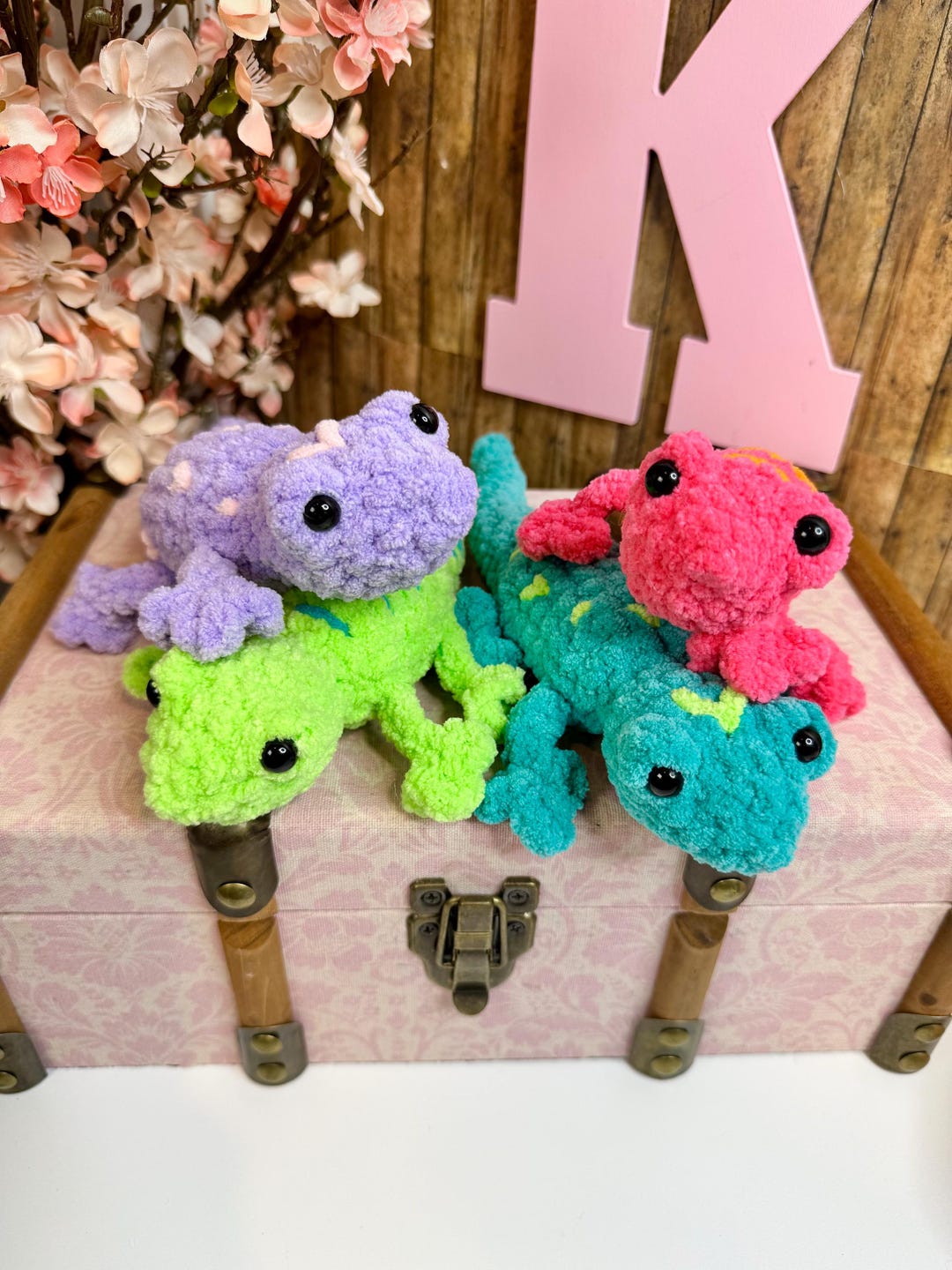 Crocheted Lizard, Amigurumi Plush Toy, Handmade Stuffed Animal - Etsy