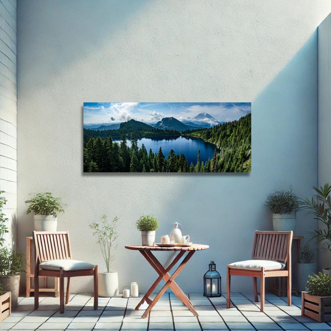 Mount Rainier and Summit Lake Panoramic Landscape Photography Print ...
