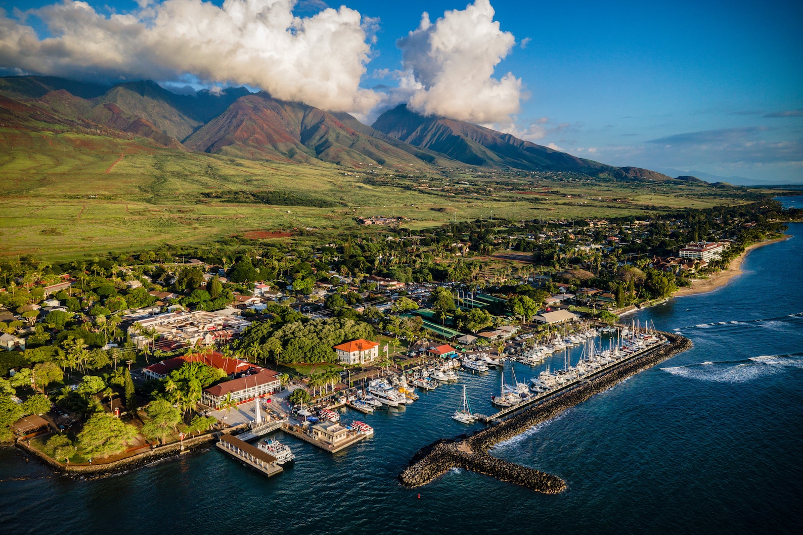 Lahaina, Maui Aerial Landscape Photography Prints • Lustre Paper ...