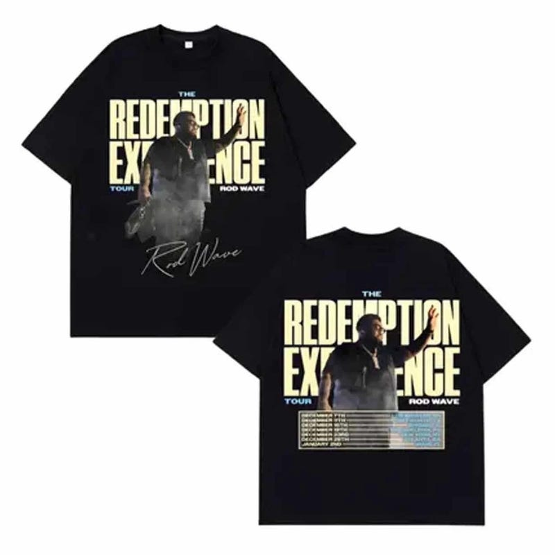 Rod Wave Red Black - Etsy