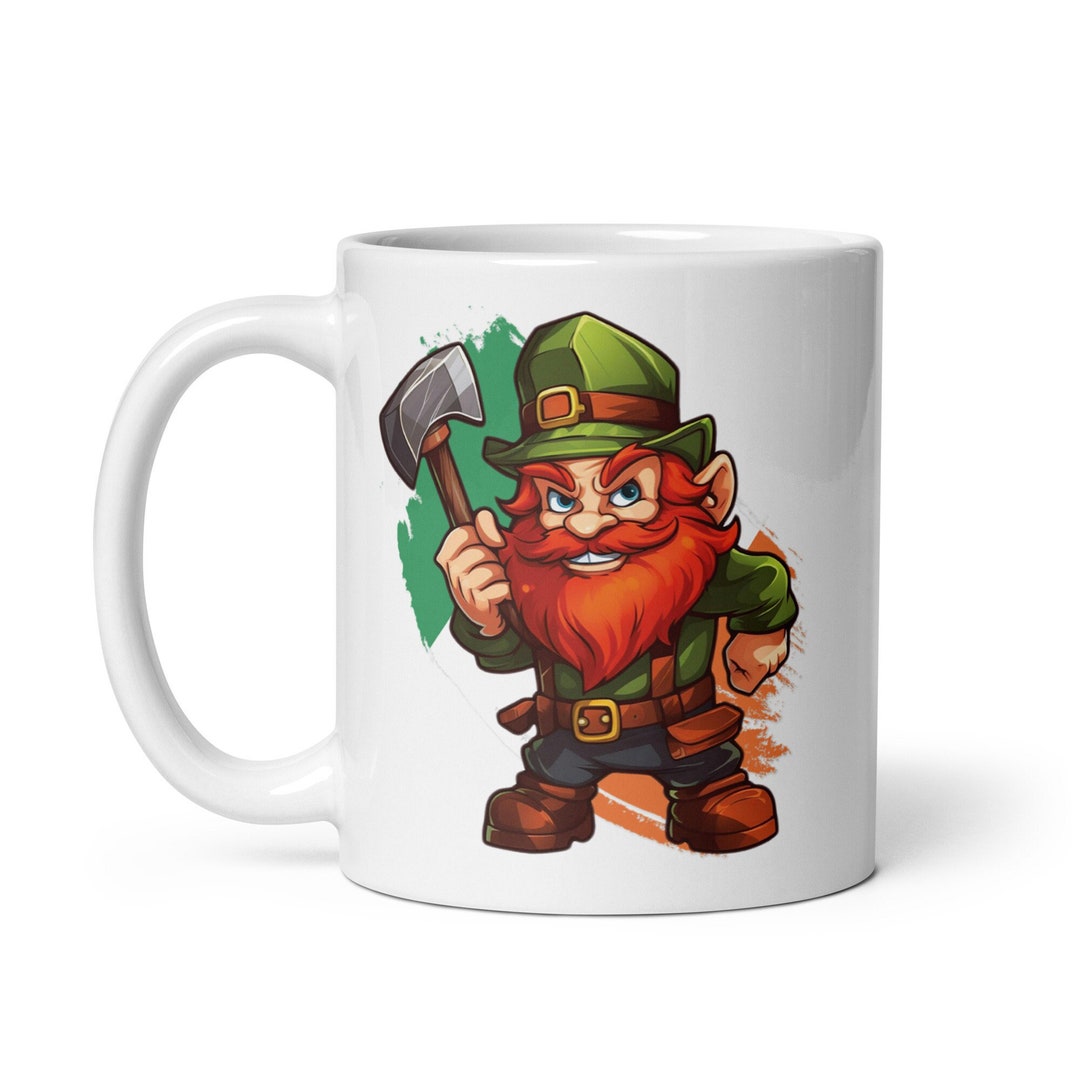 Irish Firefighter, Irish Leprechaun Firefighter St Patricks Day White ...