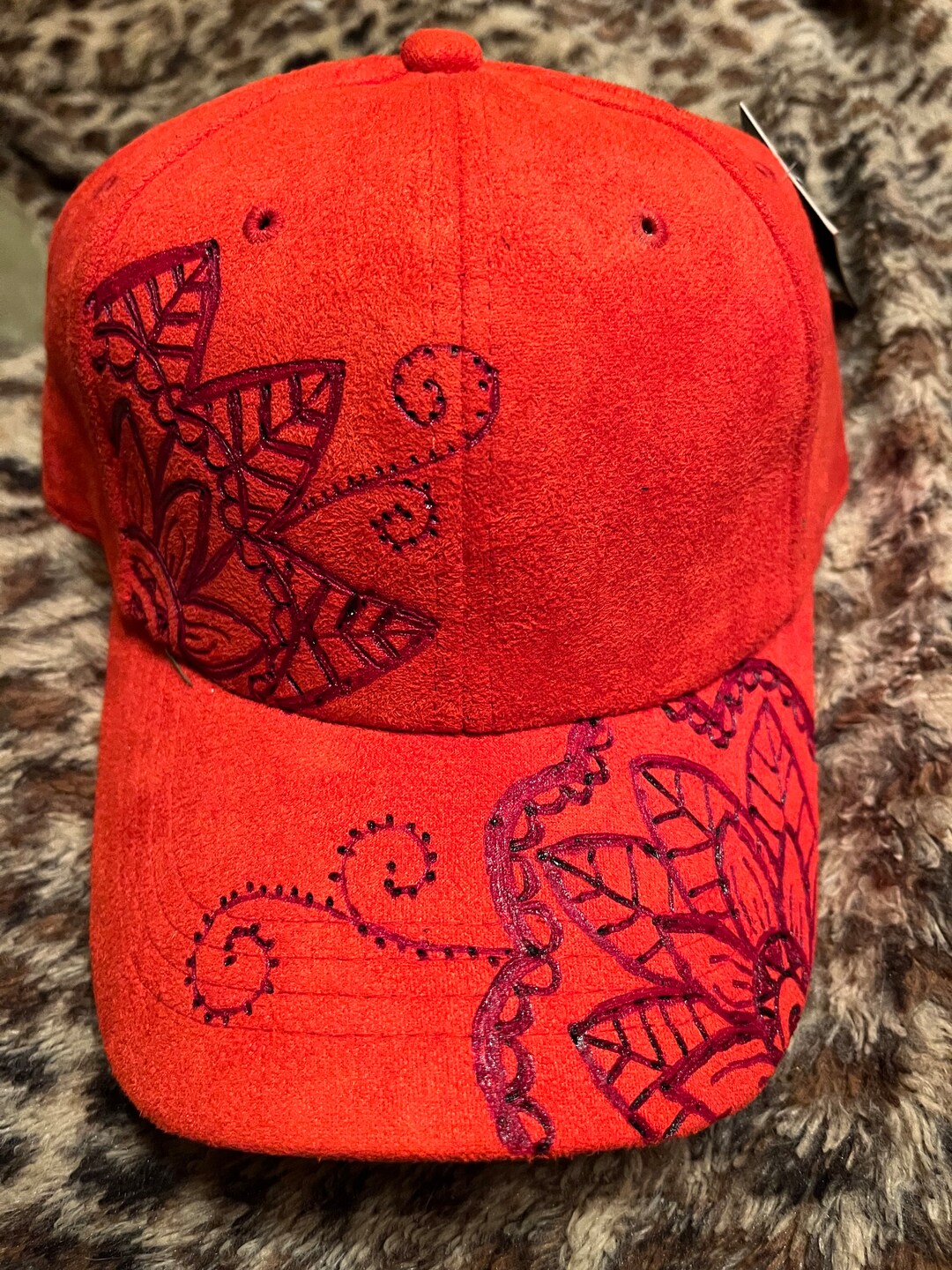 Flower Burned Custom Cap - Etsy