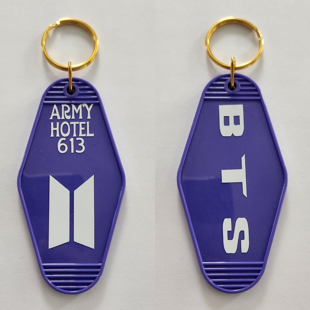 BTS A.R.M.Y Hotel Keychain - Etsy