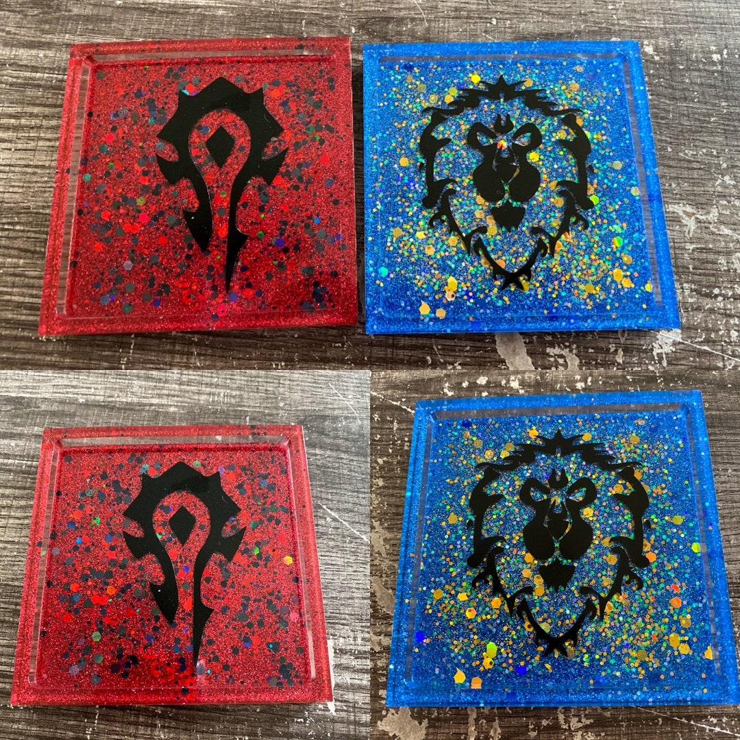 Wow Hoard and Alliance Coaster Set - Etsy