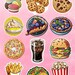 Digital Cute Food Sticker Set: 26 Adorable Pngs for Your Creative ...
