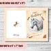 Printable Horse Happy Birthday Card - Instant Digital Download, Horse ...