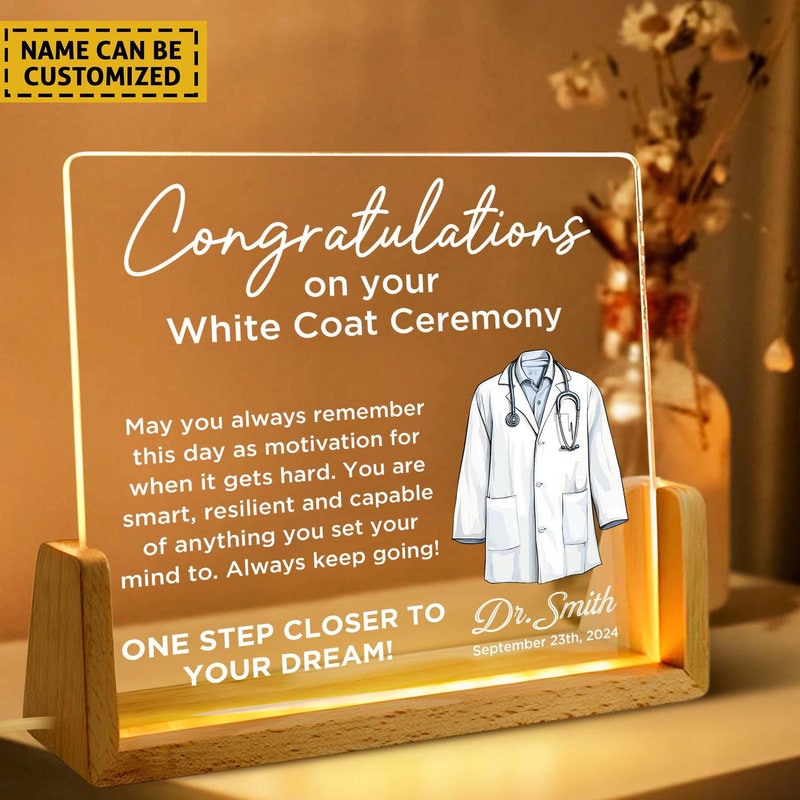 Personalized White Coat - Etsy