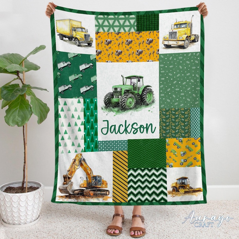 Tractor Blanket - Etsy