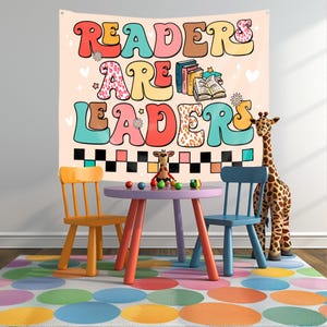 Readers Are Leaders Classroom Decor, Book Lover Gift, Classroom ...