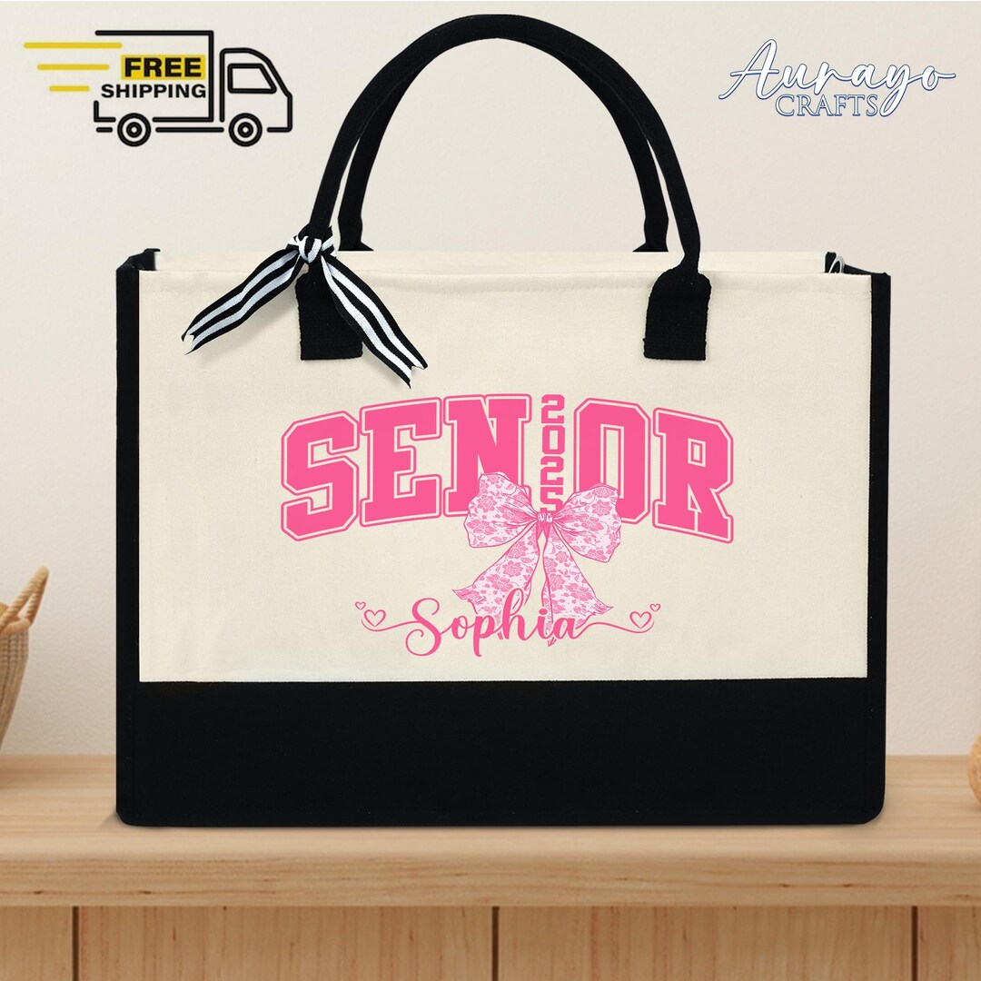 Senior 2025 Tote Bag, Graduation Tote Bag, Senior 2025 Gift, Class of ...