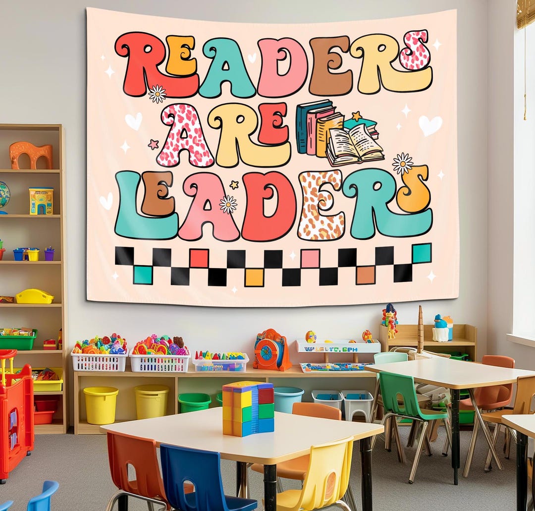 Readers Are Leaders Classroom Decor, Book Lover Gift, Classroom ...