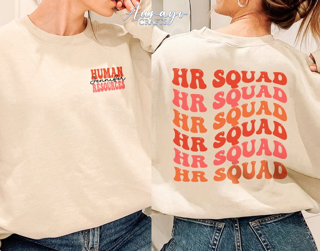 Human Resource Shirt, Custom HR Shirt, HR Squad Sweatshirt, HR Team Tee ...