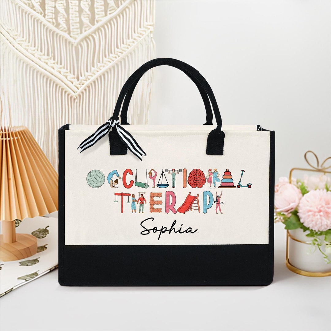 Occupational Therapist Tote Bag With Zipper, Pediatric Ot Bag, COTA Ota ...