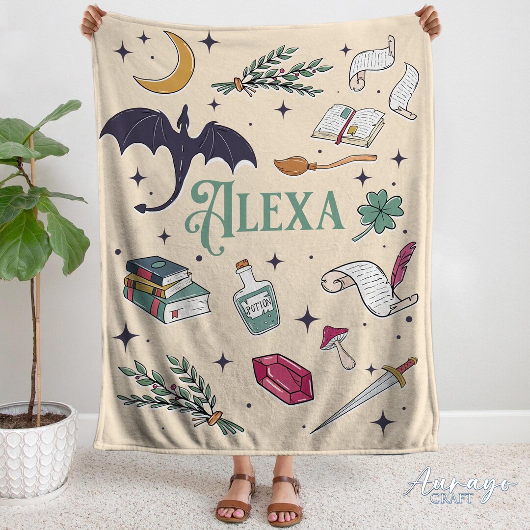 Fantasy Reading Blanket,fantasy Book Reader Gift,night Court Readers ...