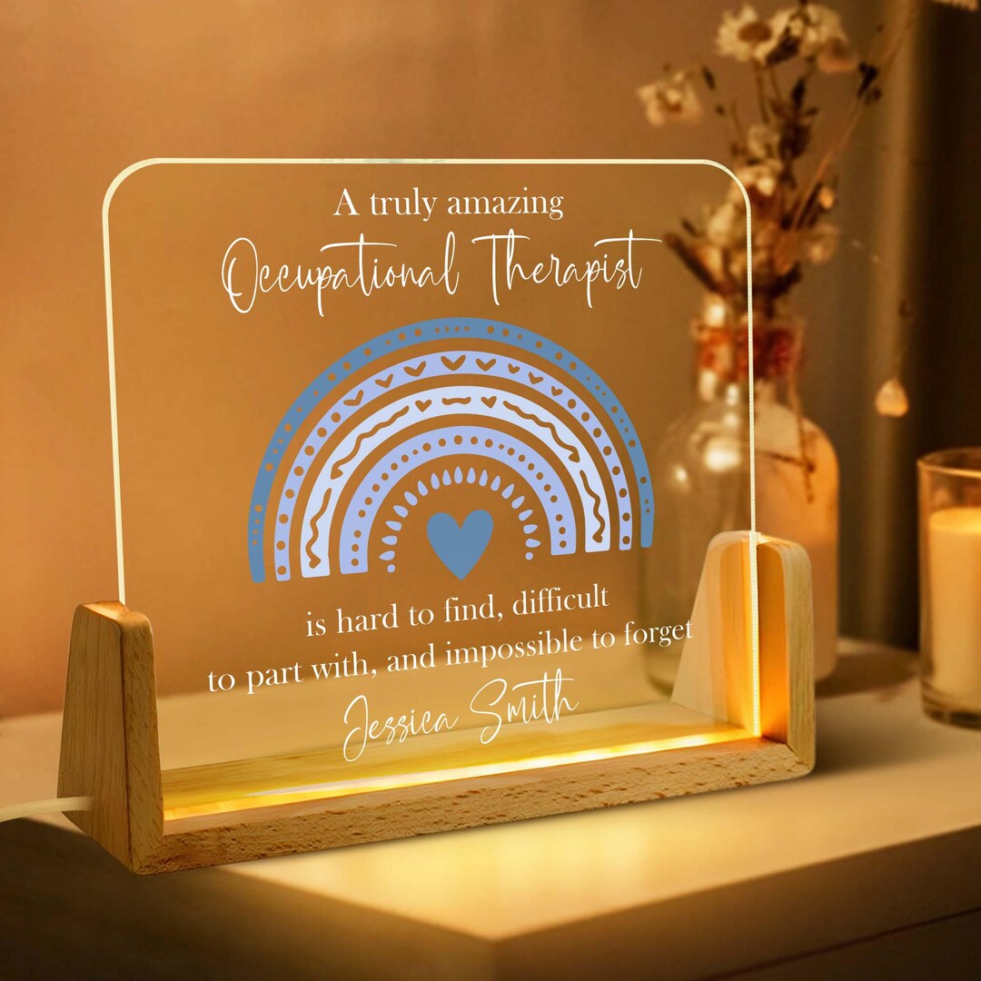 Occupational Therapy Desk Name Night Light, Occupational Therapist ...