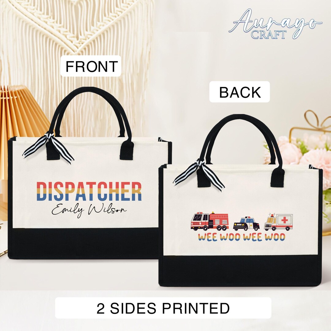 Custom 911 Dispatcher Tote Bag, Dispatcher Bag, Bag for 911 Tote Bag ...