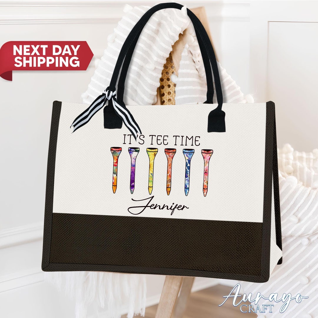 Personalized Golf Tote Bag, Golfer Gift Bag, Golf Lovers Gift, Golf ...