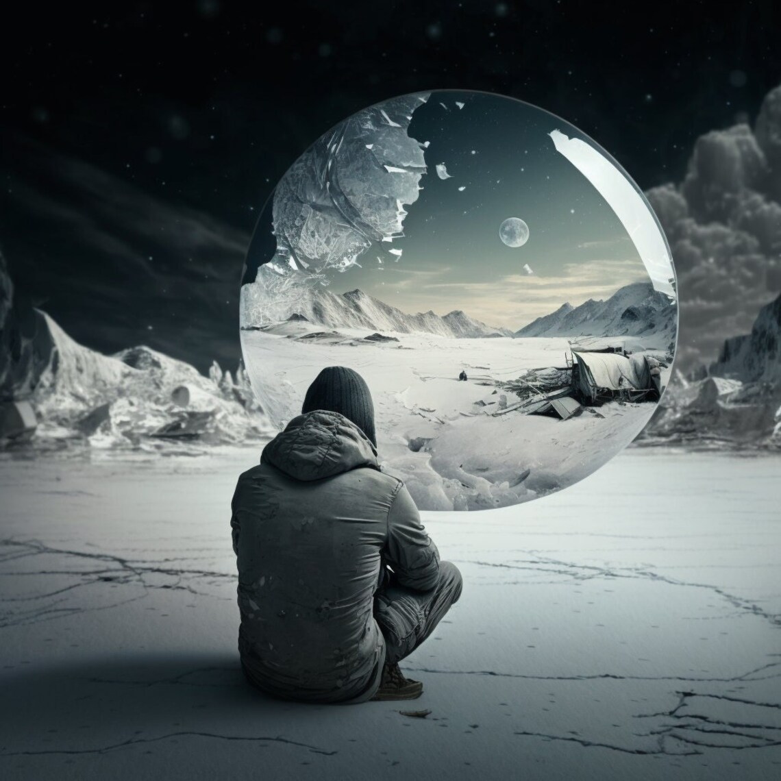 A Winter Full of Regret: an Art Print Capturing the Emotion of Winter ...