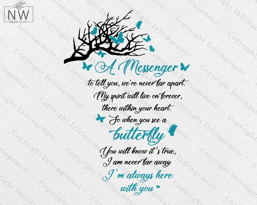 I Am Always With You Digital Download Bereavement Poem in Loving Memory ...