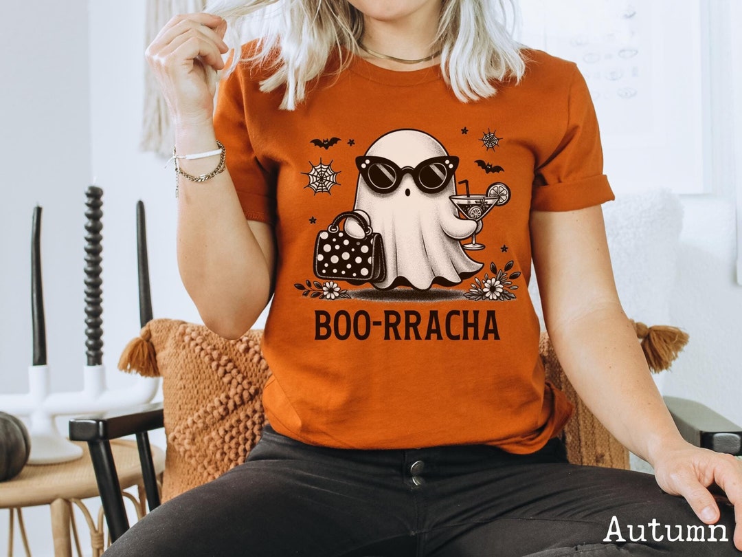 Spanish Halloween Shirt, Mexicana Boo-racha T-shirt, Latina Spooky ...