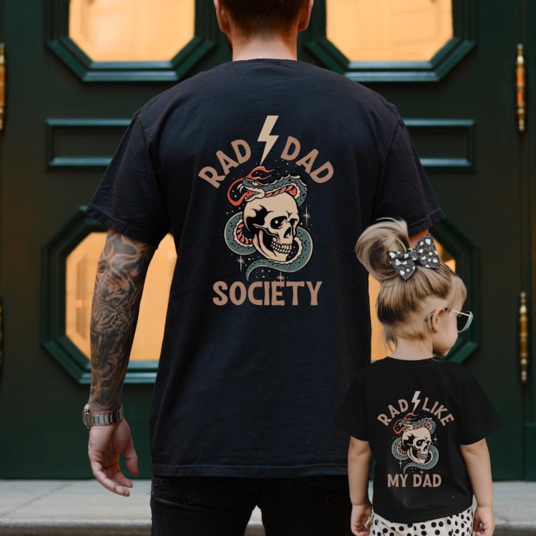 Daddy and Me Matching Shirts, Rad Dad Society T-shirt, Cool Dad Club ...