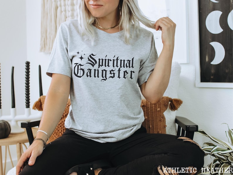 Spiritual Gangester T-shirt, Spirituality Shirt, Yoga Lover ...