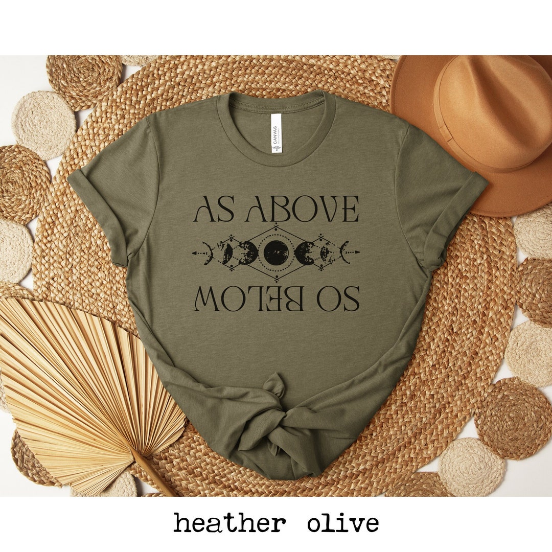 As Above so Below Comfort Colors T-shirt, Celestial Mysticism Shirt ...