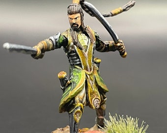 Painted Elf Miniature Male Ranger/fighter Pathfinder D&D Tabletop ...