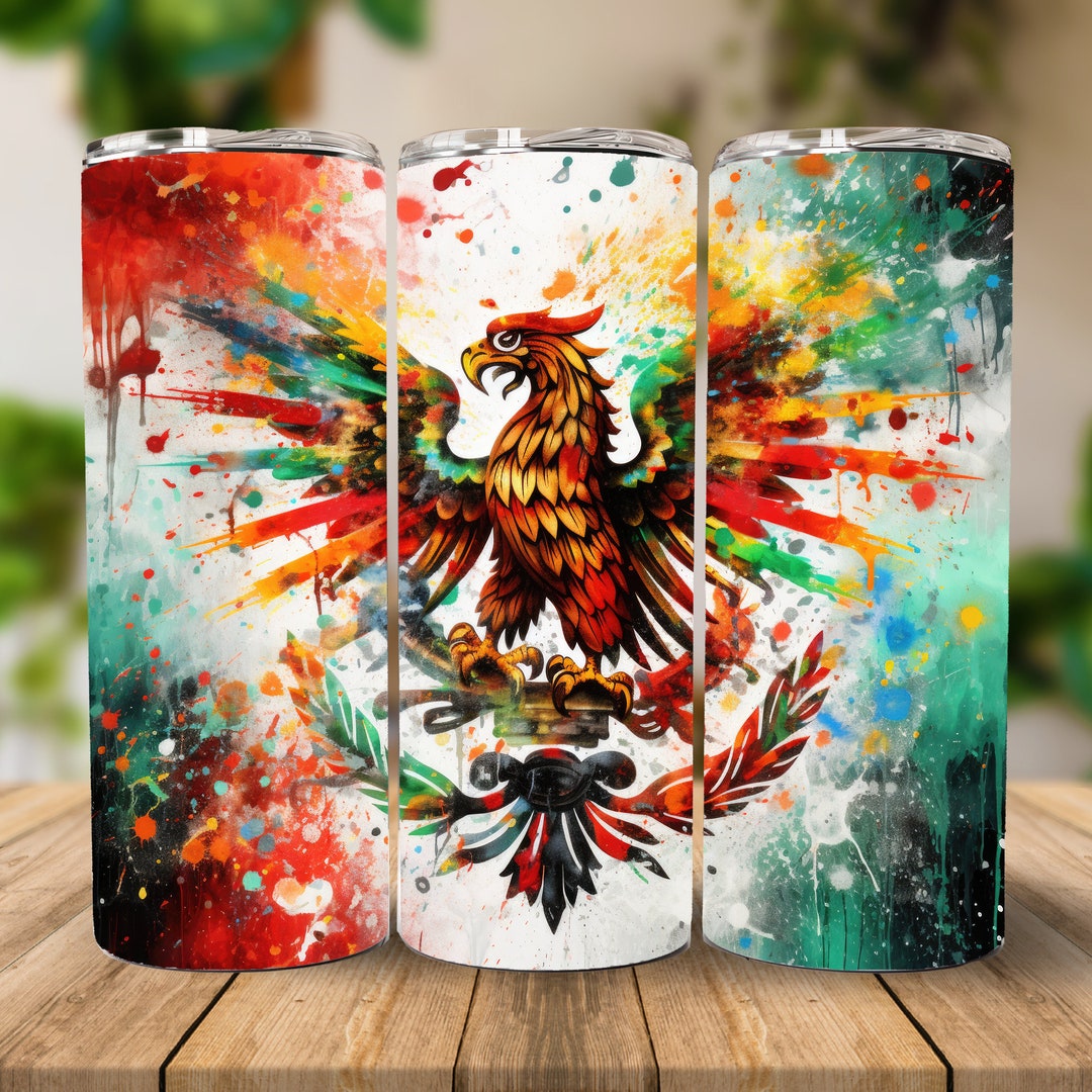 Mexico Colorful 20 Oz Straight Tumbler Sublimation Design Digital ...