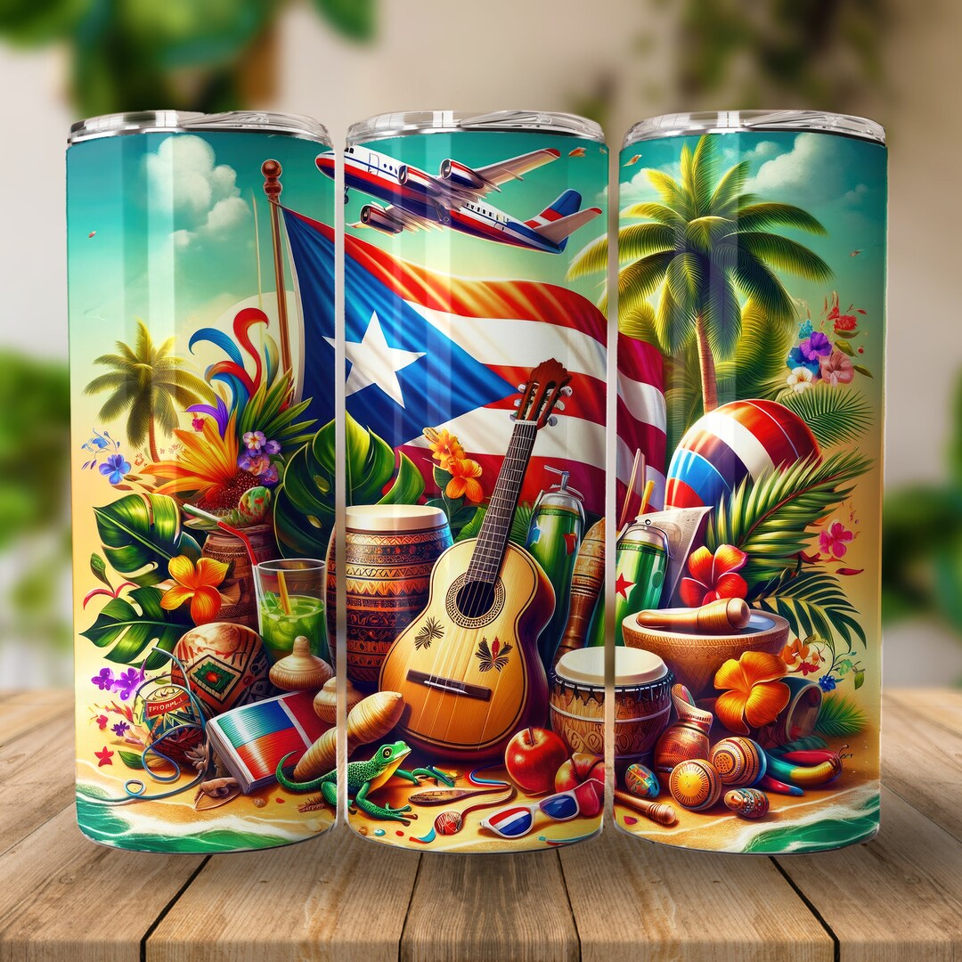 Boricua 20oz Straight Tumbler Sublimation Design Digital Download PNG ...