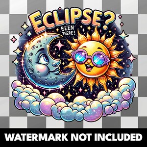 Eclipse Been There PNG, Colorful Eclipse PNG, Sublimation Design ...