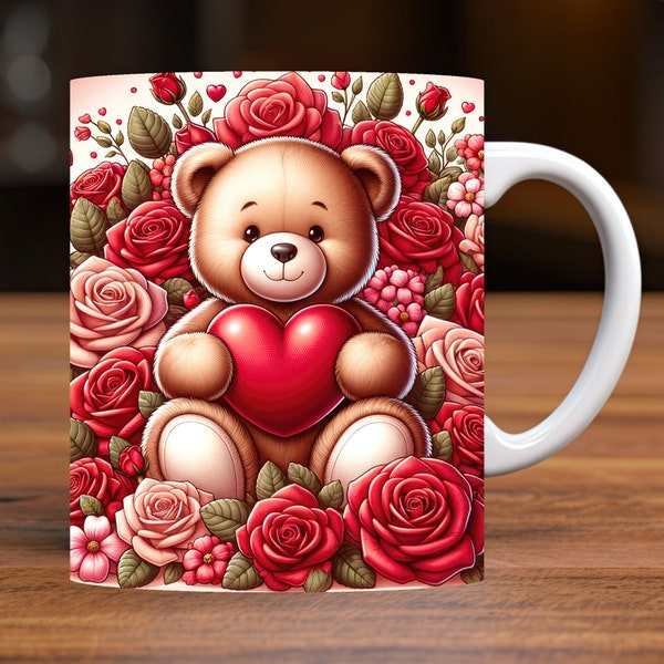Teddy Bear Mugs - Etsy