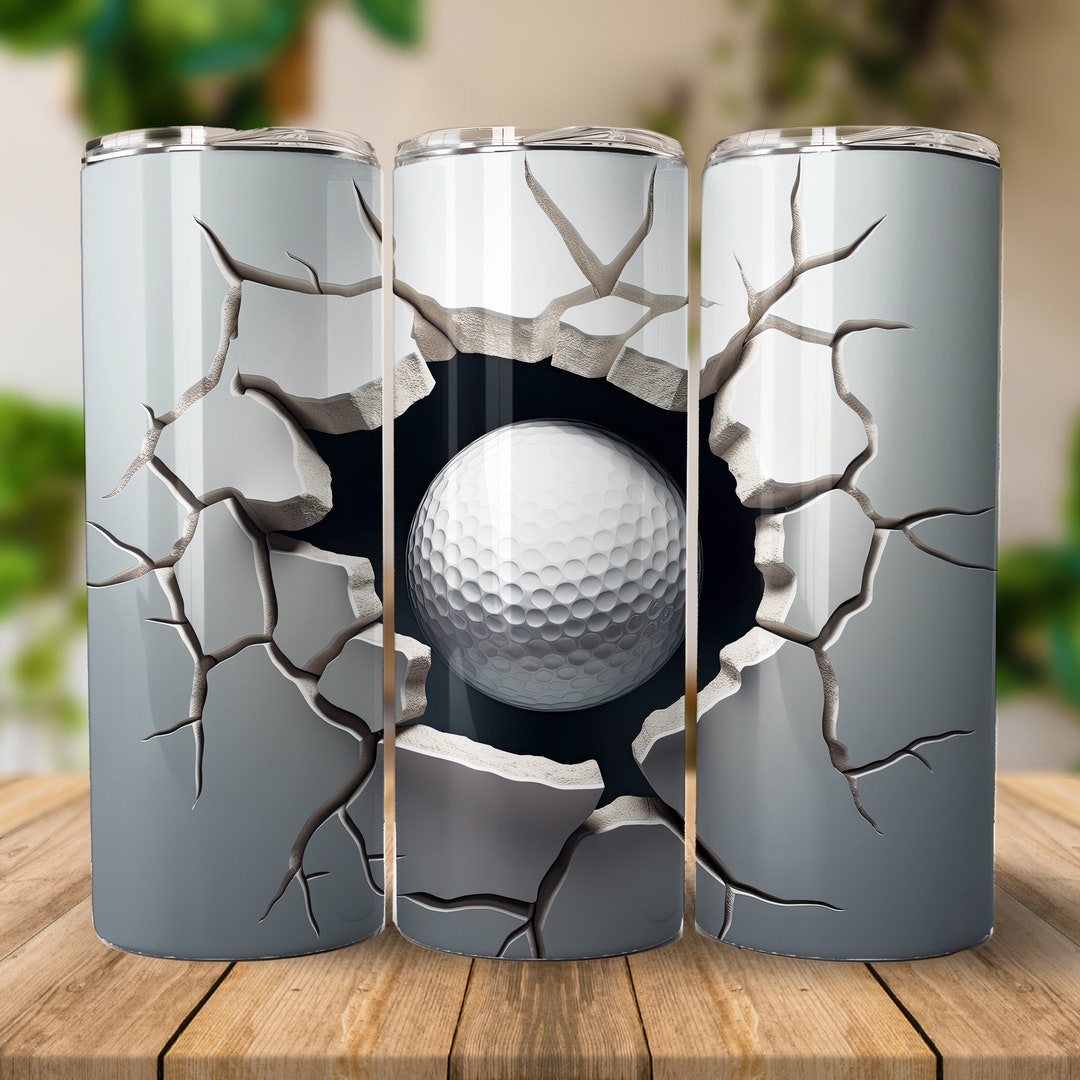 3D Golf Ball 20 Oz Straight Tumbler Sublimation Design Digital Download ...