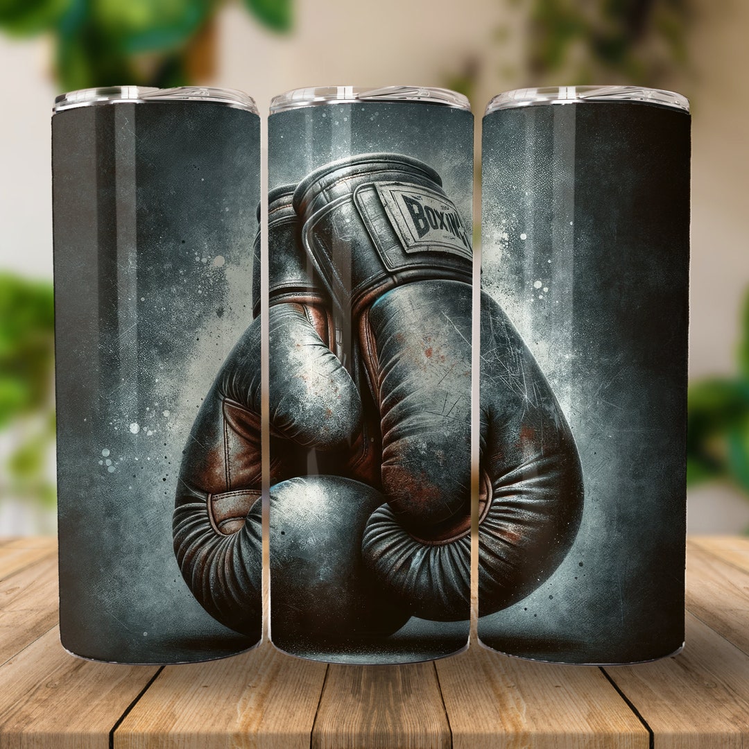 Gray Boxing 20 Oz Straight Tumbler Sublimation Design Digital Download ...