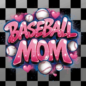 Baseball Mother PNG, Cute Baseball Mom Sublimation Design, Baseball ...