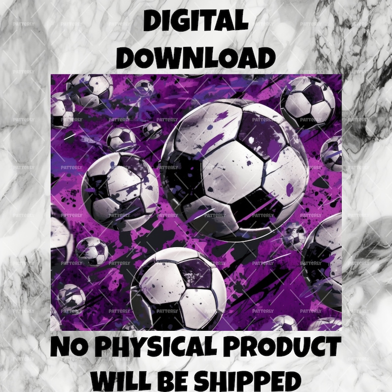 Purple Soccer Wrap 20 Oz Skinny Tumbler Sublimation Design - Etsy