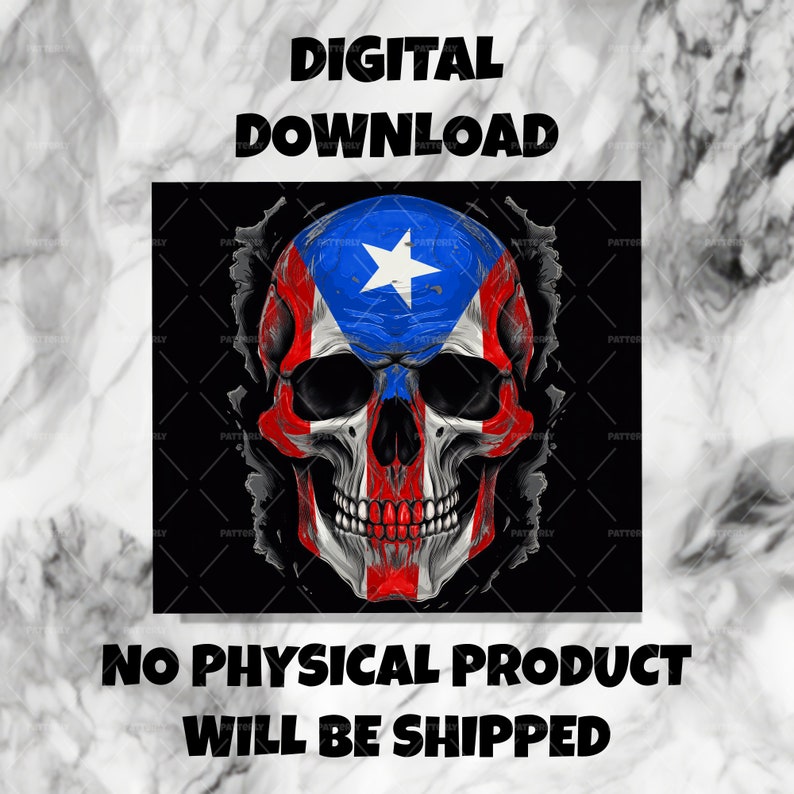 Puerto Rican Skull Tumbler Wrap 20 Oz Skinny Tumbler 20oz - Etsy