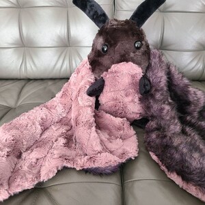 5lb Weighted Black Witch Moth Plush Soft Sculpture Moth Art Doll ...