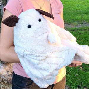 2lb Weighted Plush Mothman | Soft Sculpture Moth Art Doll Collectible ...