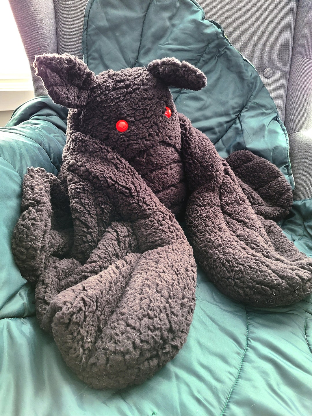 5lb Weighted Plush Mothman | Plush Art Doll Collectible | Anxiety ...