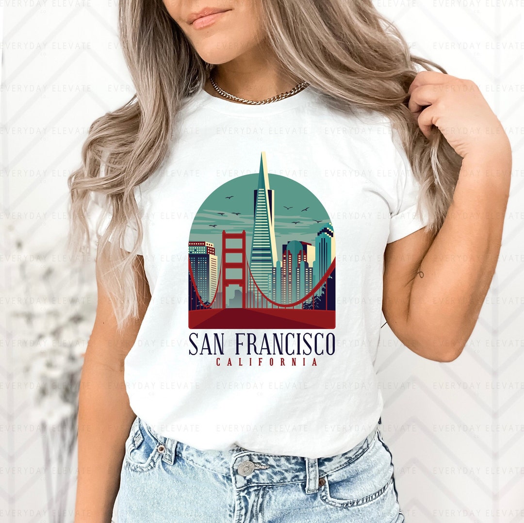 San Francisco Shirt, San Francisco Tshirt, Golden Gate Bridge Shirt ...