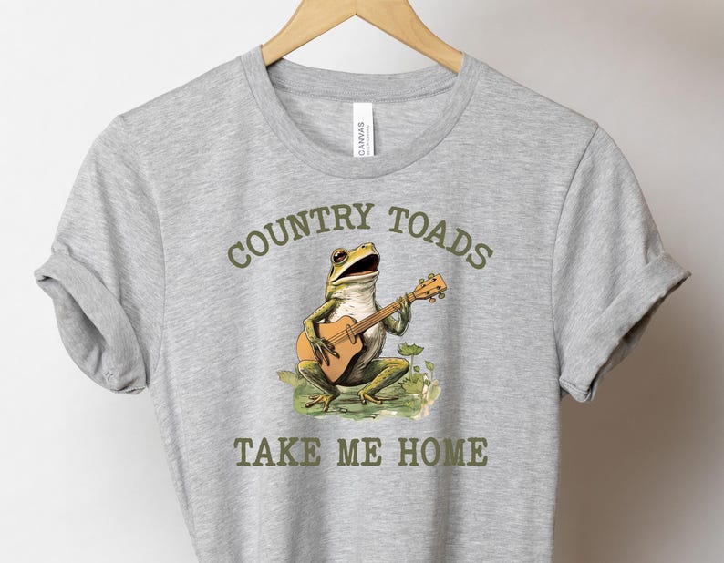 Country Toads Take Me Home Shirt, Funny Frog T-shirt, Meme Shirt, Funny ...