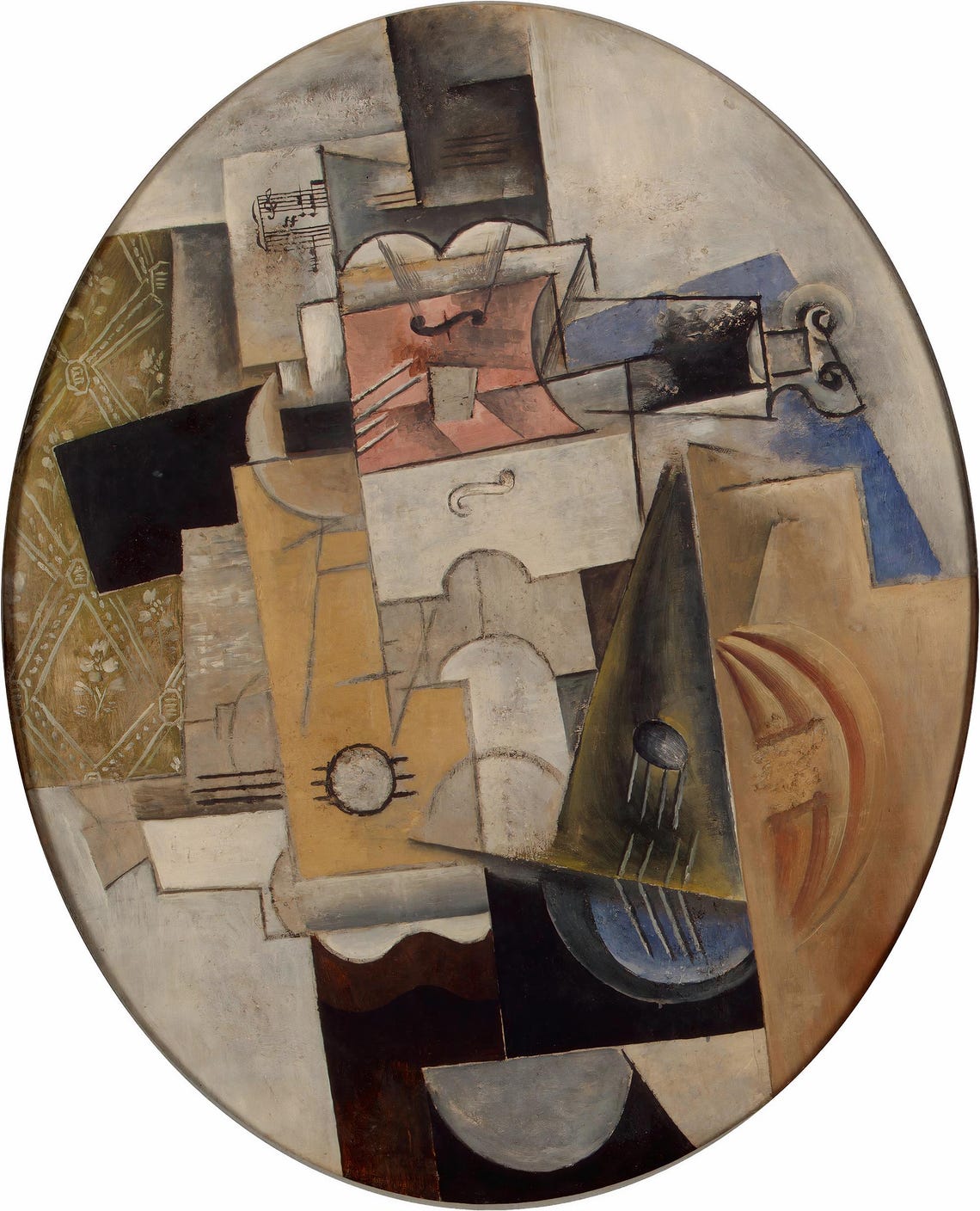 Pablo Picasso Musical Instruments 1912 Cubist Abstract Cubism Artwork ...