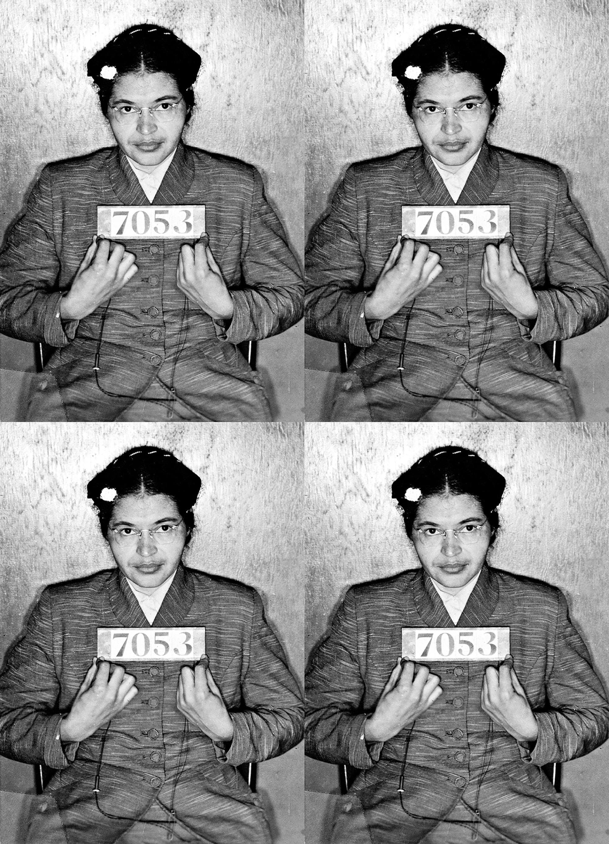 Rosa Parks Mugshot Civil Rights 1956 Joe Rogan Podcast 17 X 22 Fine Art ...