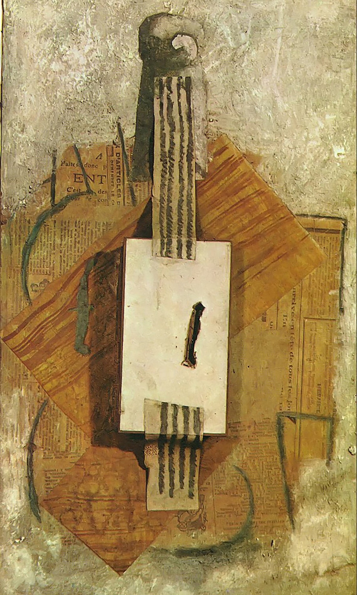 Pablo Picasso - Violin (1913) Cubism Collage - 17" X 22" Fine Art Print ...